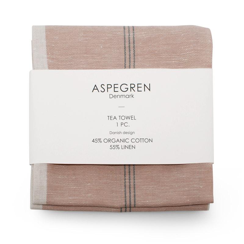 Tea Towel - Pinstripes - Latte – Aspegren-denmark.com